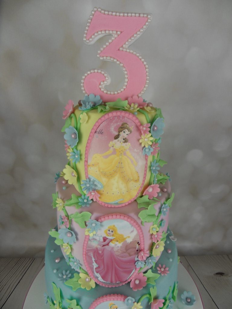 Disney Princess 3rd Birthday Cake - Mel's Amazing Cakes