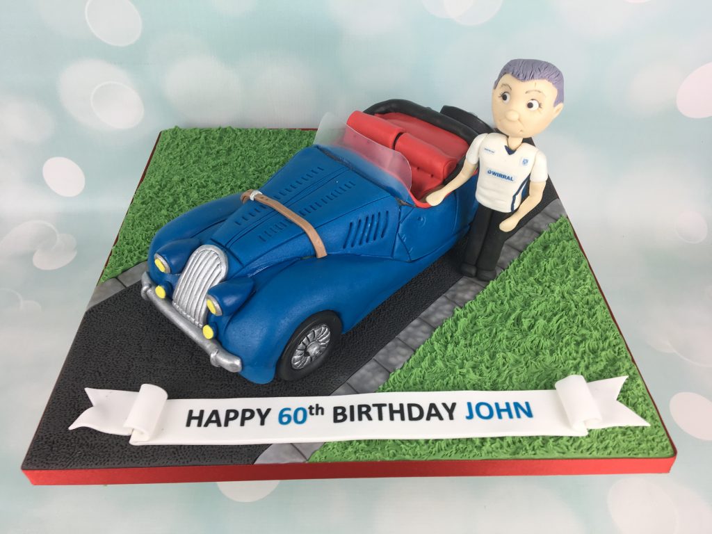 Morgan Car 60th Birthday cake - Mel's Amazing Cakes