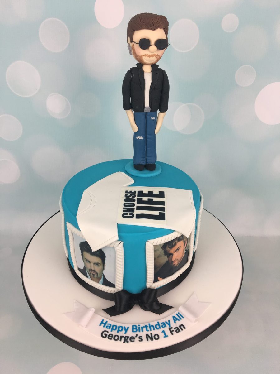George Michael Birthday cake - Mel's Amazing Cakes