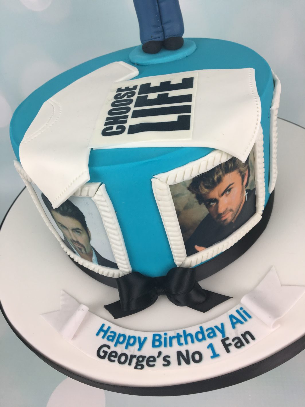 George Michael Birthday cake - Mel's Amazing Cakes