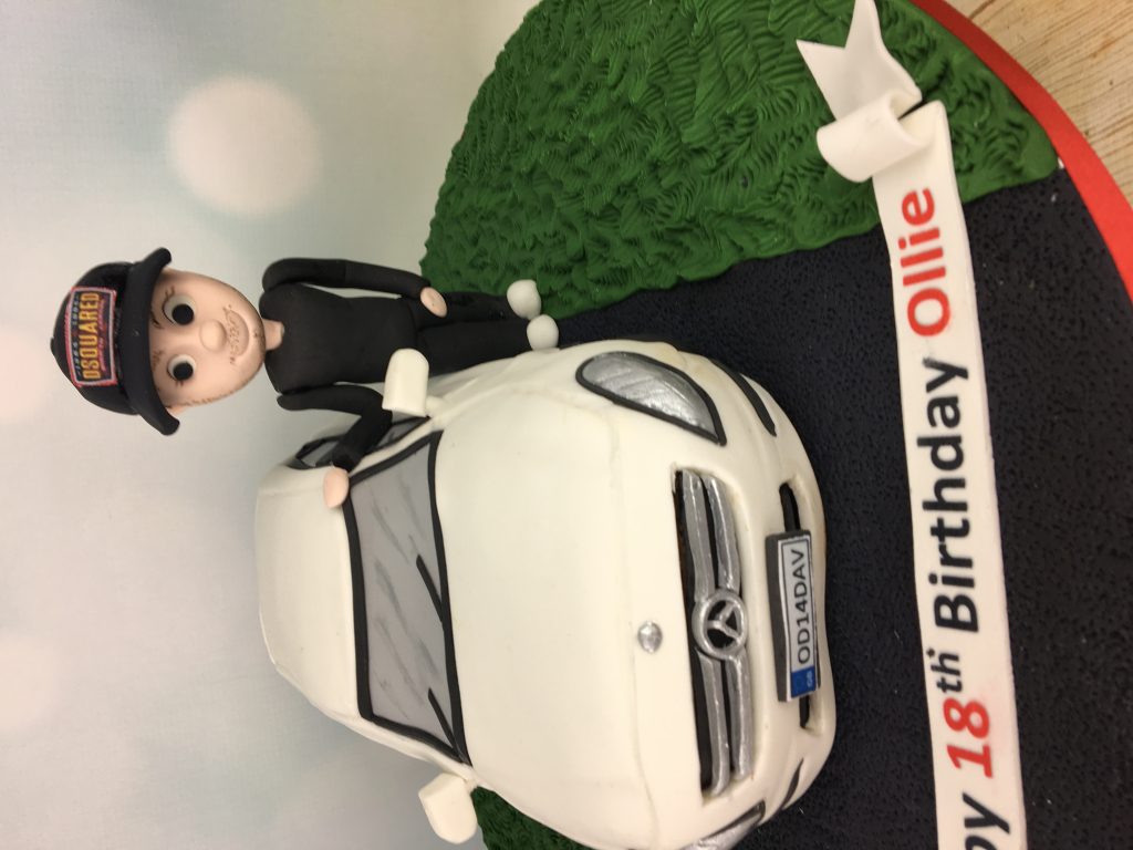 Mercedes Car Cake & 3D Figure - Mel's Amazing Cakes